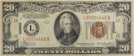 1934A $20 World War II Emergency Federal Reserve Note San Francisco ...
