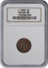 1883 Indian Cent MS65RB NGC
