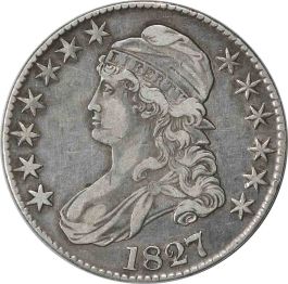 1827 Bust Silver Half Dollar O-112 EF Uncertified #914