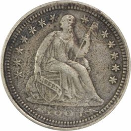1854 Liberty Seated Silver Half Dime Arrows EF Uncertified #944