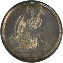 1837 Liberty Seated Silver Half Dime No Stars Large Date MS63 ...