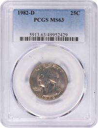1982-D Washington Quarter Clad MS63 PCGS