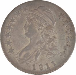 1811/10 Bust Half Dollar AU Uncertified #1041