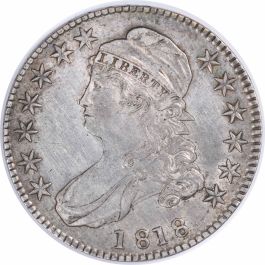 1818 Bust Half Dollar Choice EF Uncertified #321