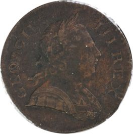 1772 Great Britain 1/2 Penny KM601 VF Rough Uncertified