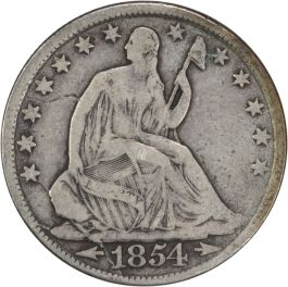 1854-O Liberty Seated Half Dollar Arrows VG Uncertified #306