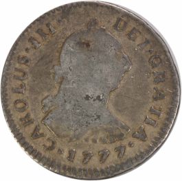 1777 MJ Peru 1 Real KM75 VF Uncertified #638