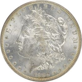 1884-O Morgan Silver Dollar MS60 Uncertified #329