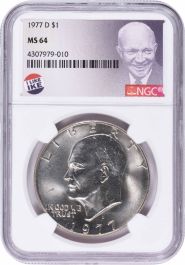 1977-D Eisenhower Dollar MS64 NGC