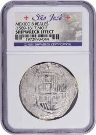 (1589-1617) Mexico 8 Reales Sao Jose Shipwreck Effect NGC