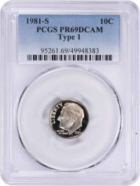 1981-S Roosevelt Dime Type 1 PR69DCAM PCGS