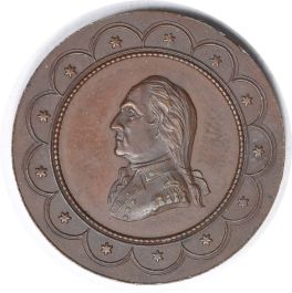 (1783) George Washington Bronze Token Headquarters at Newburg UNC ...