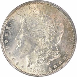 1888 Morgan Silver Dollar MS60 Uncertified #1018