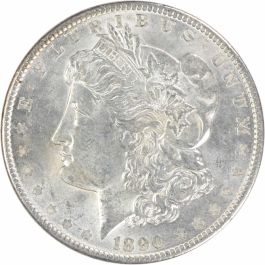 1890 Morgan Silver Dollar MS60 Uncertified #446
